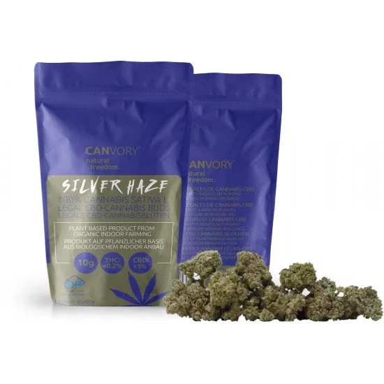 Silver Haze - 5 CBD Canabidiol flores de cannabis liofilizadas, 4 ...